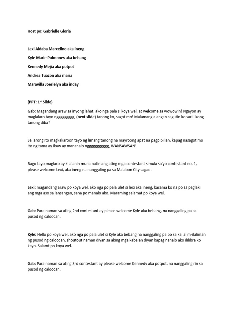 Edsa Dos Script | PDF