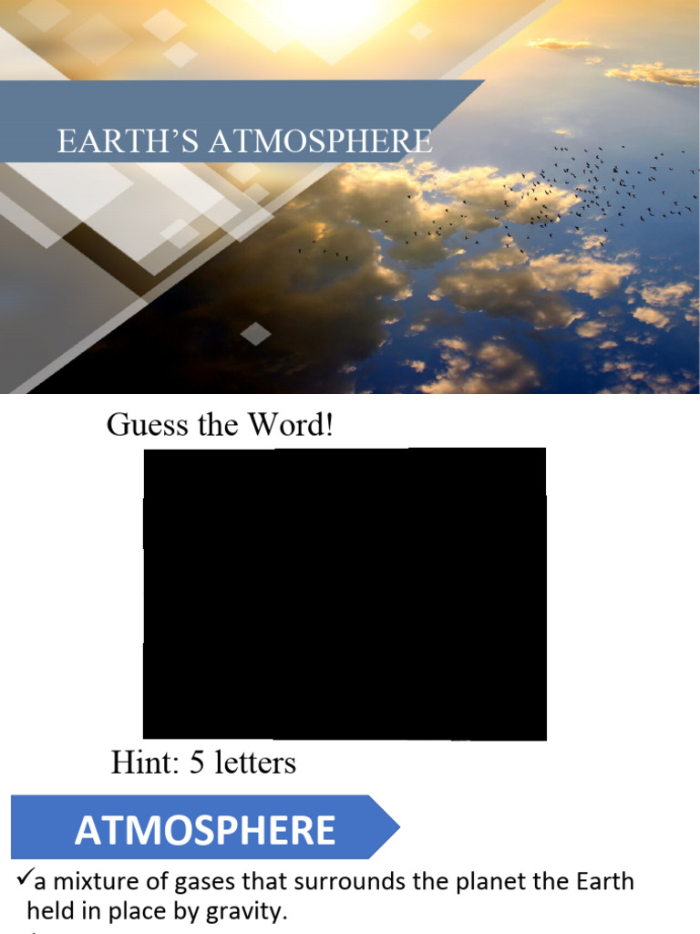 Quarter 4 Lesson 3 Atmostphere Grade 7 | PDF | Atmosphere Of Earth ...