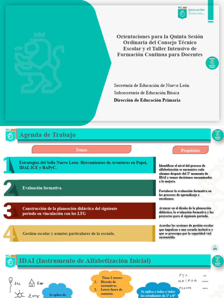 DEP-05 - Orientaciones CTE05 - (23-Febrero-2024) | PDF | Evaluación ...