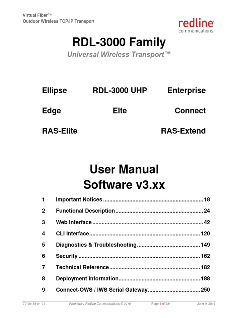 RDL-3000 XP Family User - Manual v3.2 | PDF | Ip Address | Ethernet