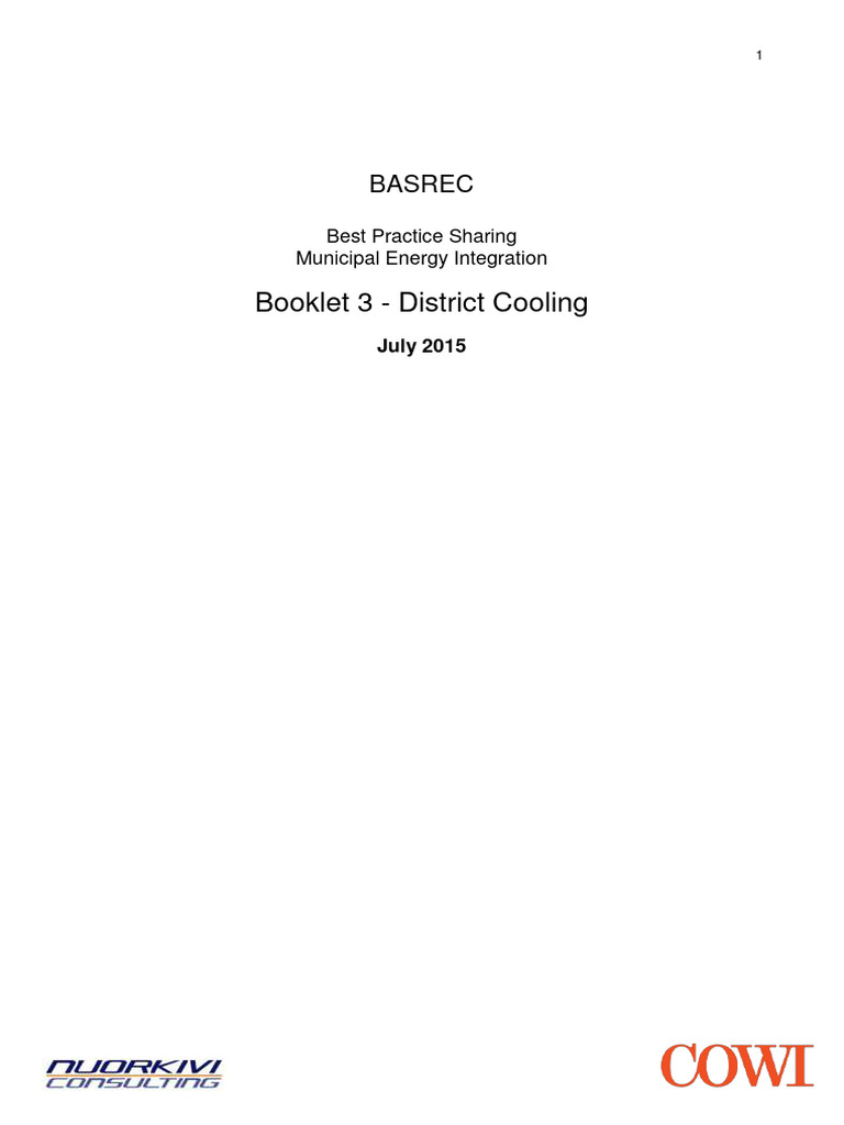 Booklet-3-District-Cooling | PDF | Cogeneration | Heat Pump