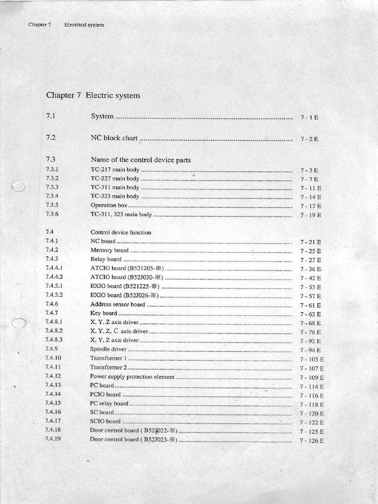 TC311 Electrical1 | PDF