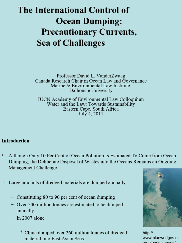 International Ocean Dumping Regulations | PDF | Waste | Waste Management