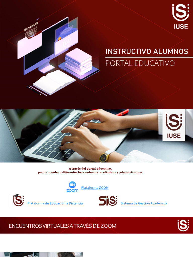 Guía Portal Educativo y Zoom | PDF | Educación a distancia | Contraseña