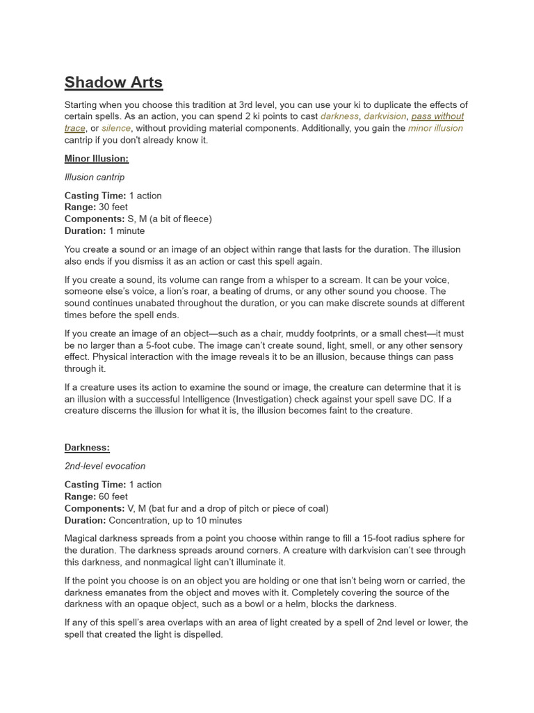 Way of The Shadow | PDF | Illusion