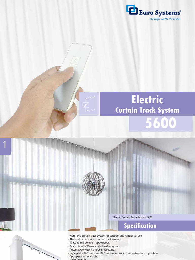 Curtain Track 5600 Brochure | PDF | Mobile App | Curtain