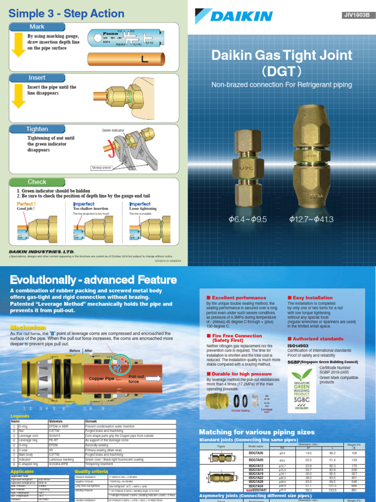 DGT - JIV1803B v2 | Download Free PDF | Pipe (Fluid Conveyance) | Nut (Hardware)