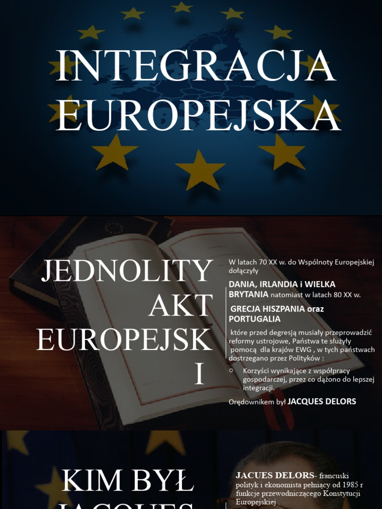 Prezentacja Integracja Europejska | PDF