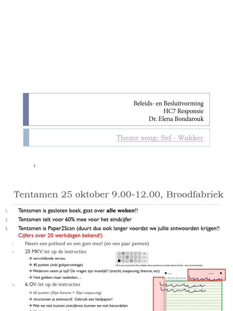 HC7 Beleid Responsie - 23 | PDF
