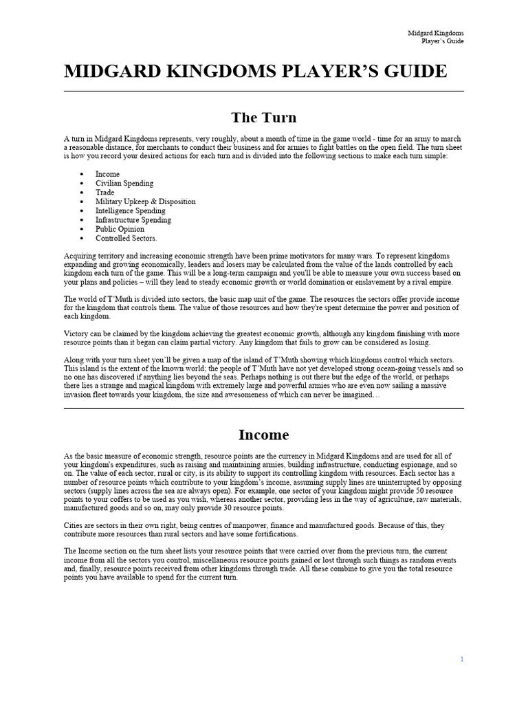 Midgard Kingdoms Players Guide | PDF | Navies | Siege