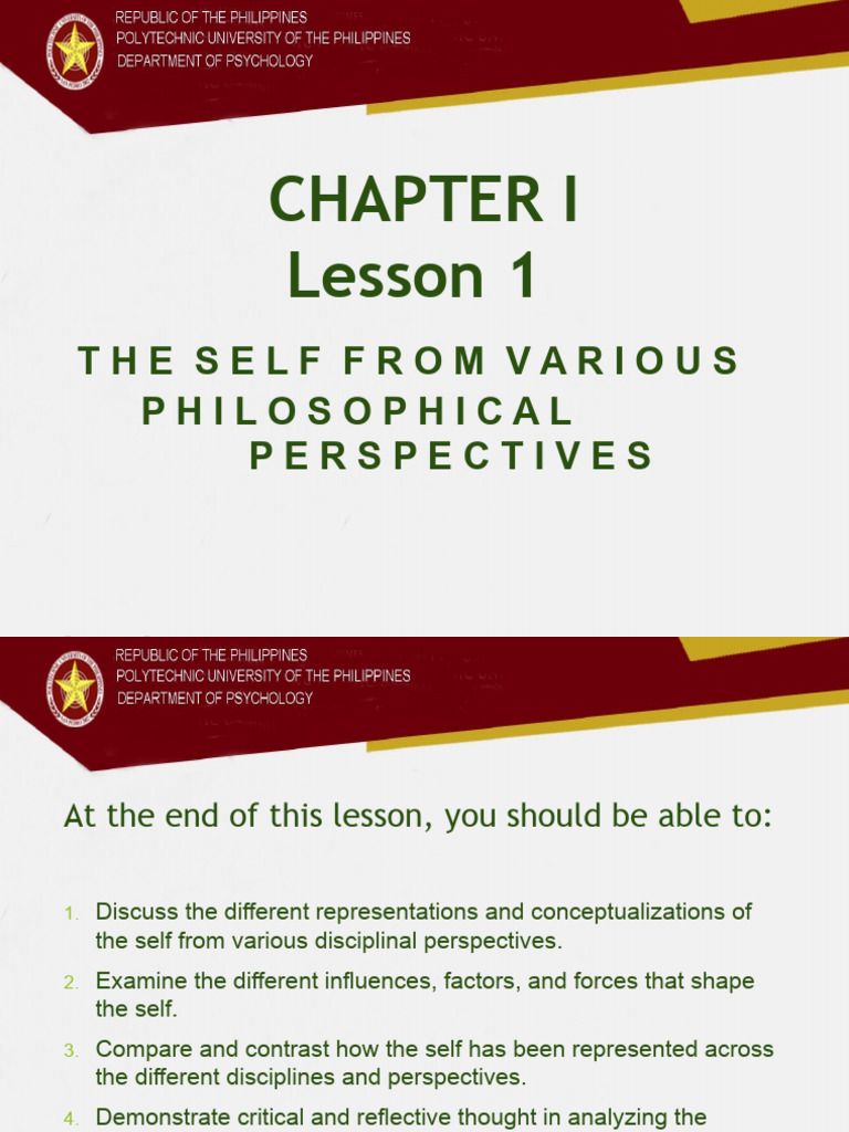 Uts Lesson 1 Philosophical Perspective | PDF | Id | Experience