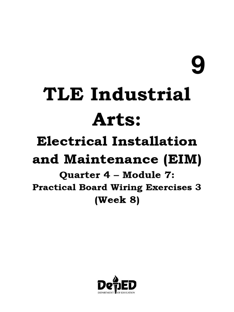 TLE-EIM9 - Q4M7WEEK8 - OK | PDF | Electrical Wiring | Switch