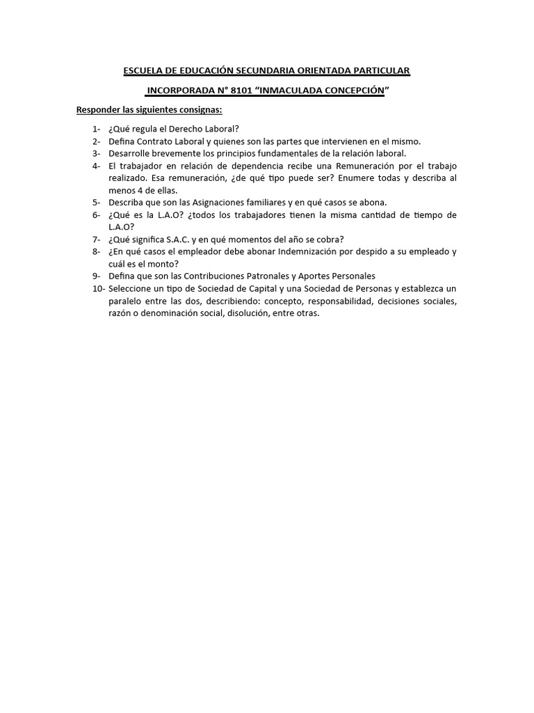 Trab. Practico 5to. 1er Cuatrimestre | PDF