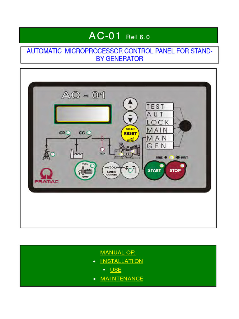 Pramac Generator Ac01 MT Gb4 Newoptimizada | PDF | Mains Electricity | Power Supply