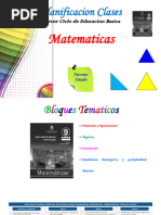 Plan de Clases de MATEMATICAS 7mo Grado | PDF | Porcentaje | Exponenciación