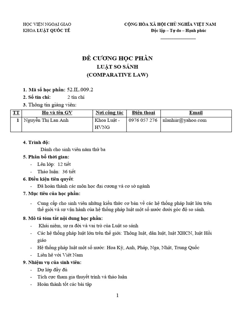 52 - IL - 009 - 2 - Luat So Sanh | PDF