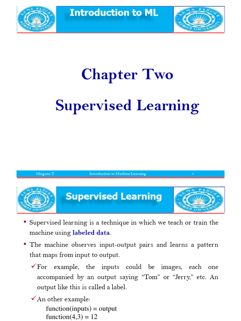 Chapter 2 ML (1) Mation Learning | PDF | Support Vector Machine | Machine Learning