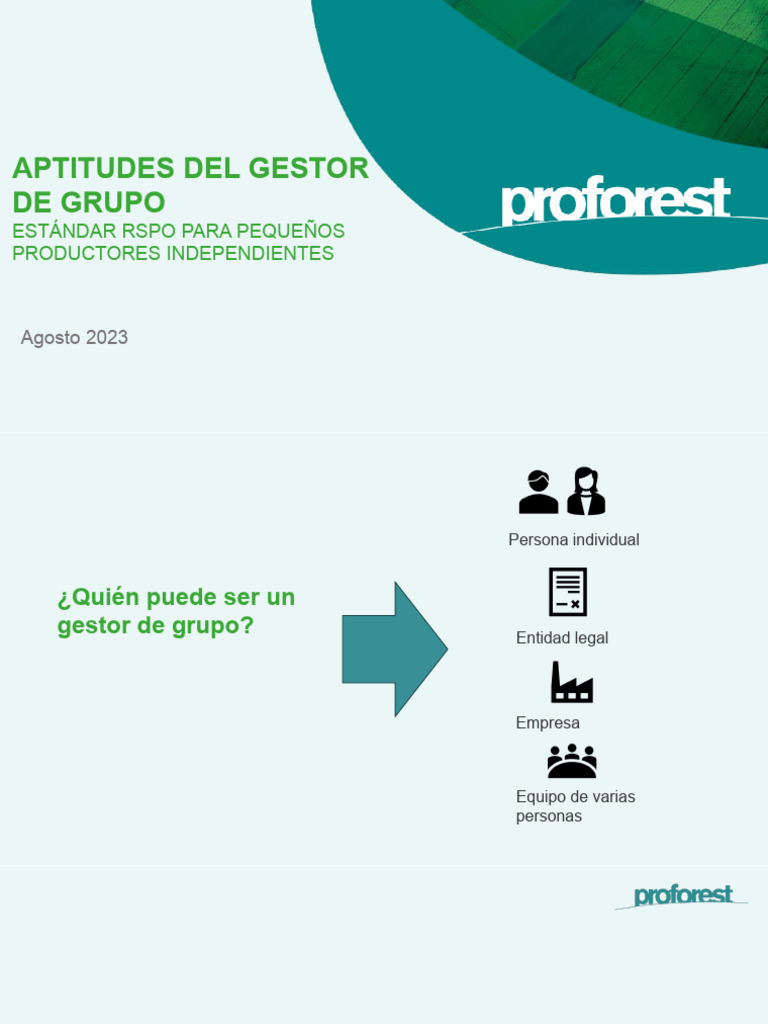 06 - Aptitudes_gestor_de_Grupo PROFOREST | PDF