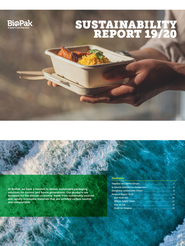 BioPak Sustainability Report-Jul2020-Digital | PDF | Sustainability ...