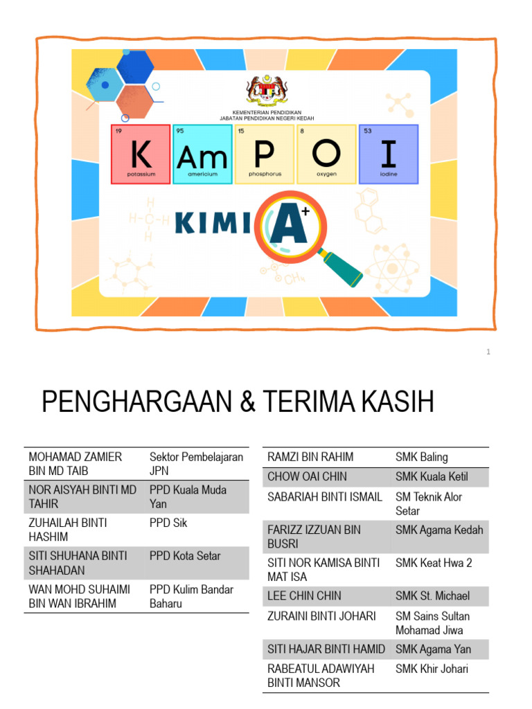 K@mpoi Kimia F4 | PDF