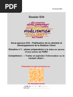 Action de FDRC : Bilan et Analyse E33 | PDF | Évolution de carrière | Affaires