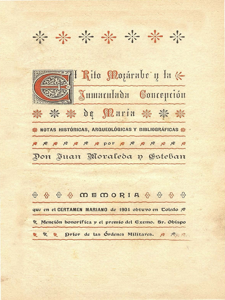 El Rito Mozárabe y la Inmaculada Concepción | PDF | María, madre de Jesús