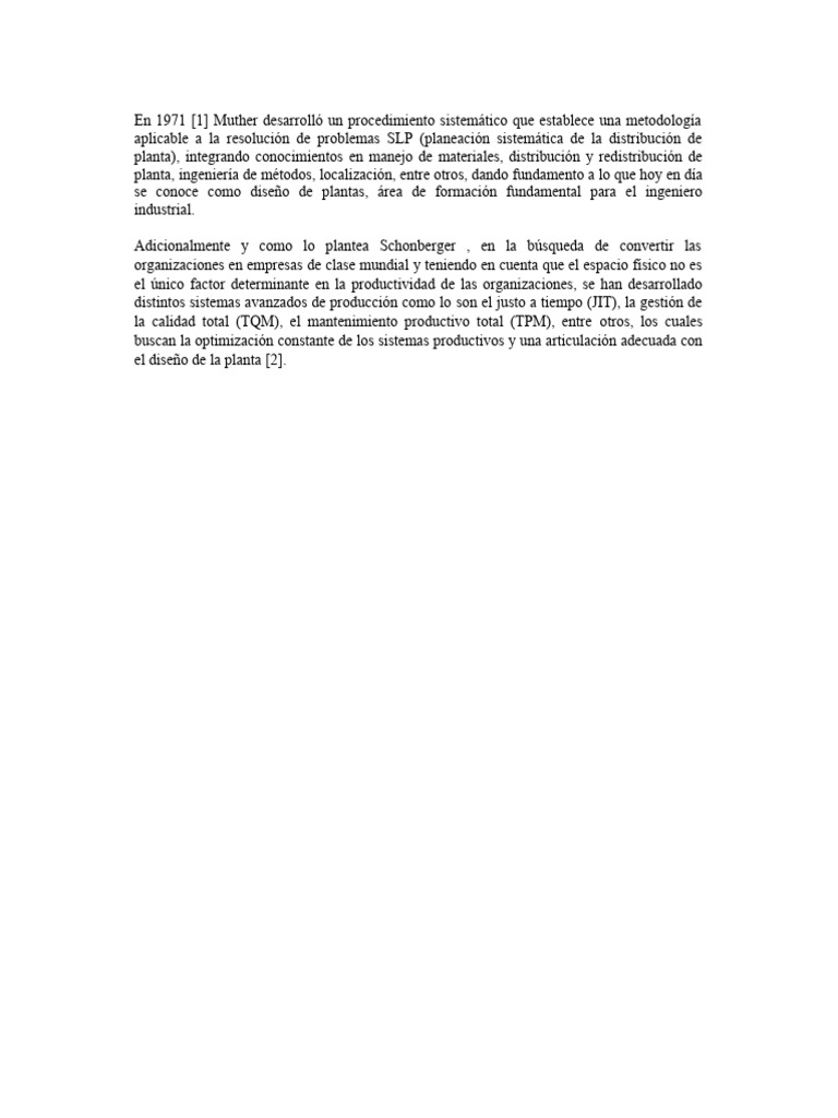 Metodología SLP de Richard Muther | PDF