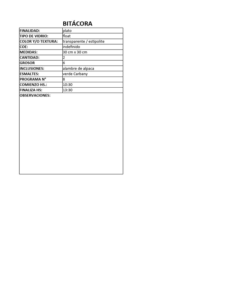 Bitacora | PDF