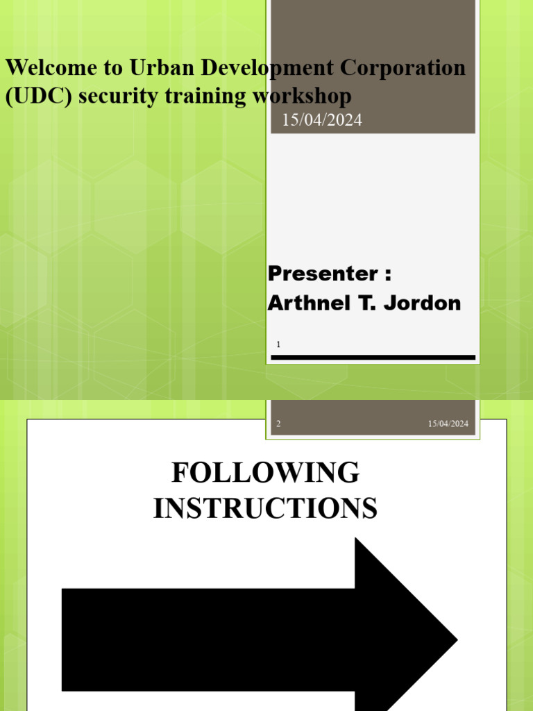 Importance of Following Security Instructions | PDF