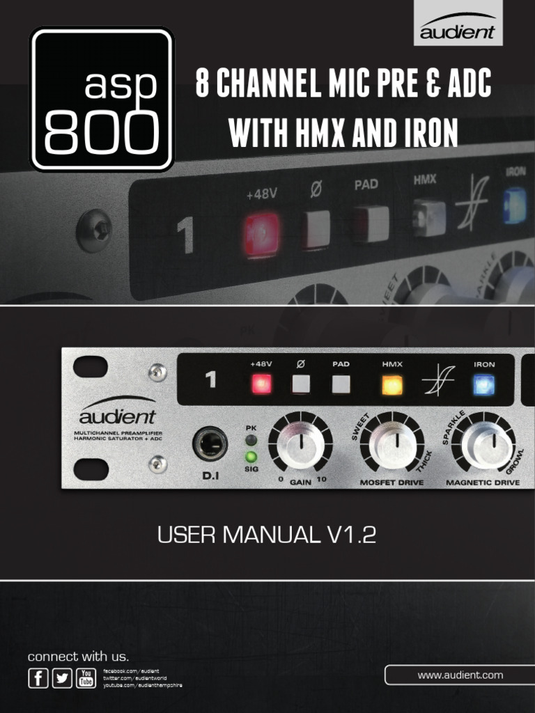 ASP800-Manual v1.2 (En) | PDF | Microphone | Ac Power Plugs And Sockets