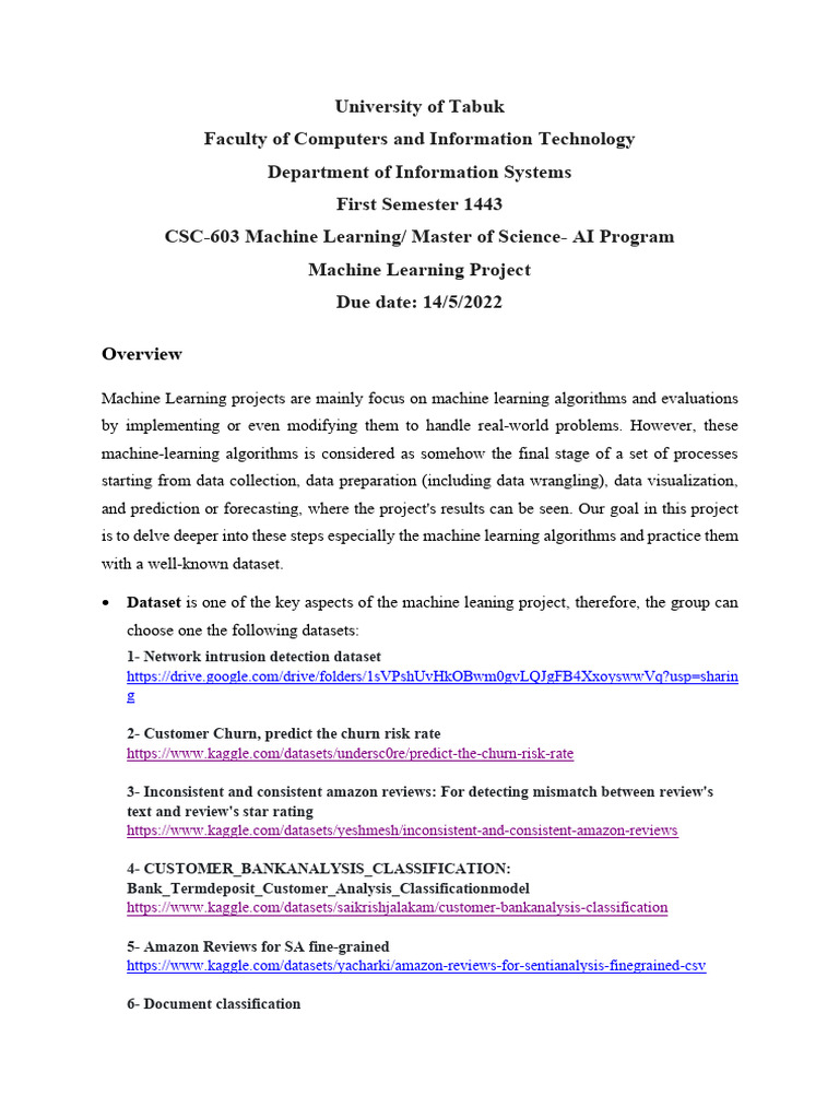 CSC 603 - Final Project | PDF | Machine Learning | Mean Squared Error