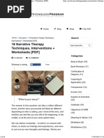 Tree of Life Narrative Therapy Worksheet | PDF | Psychology ...