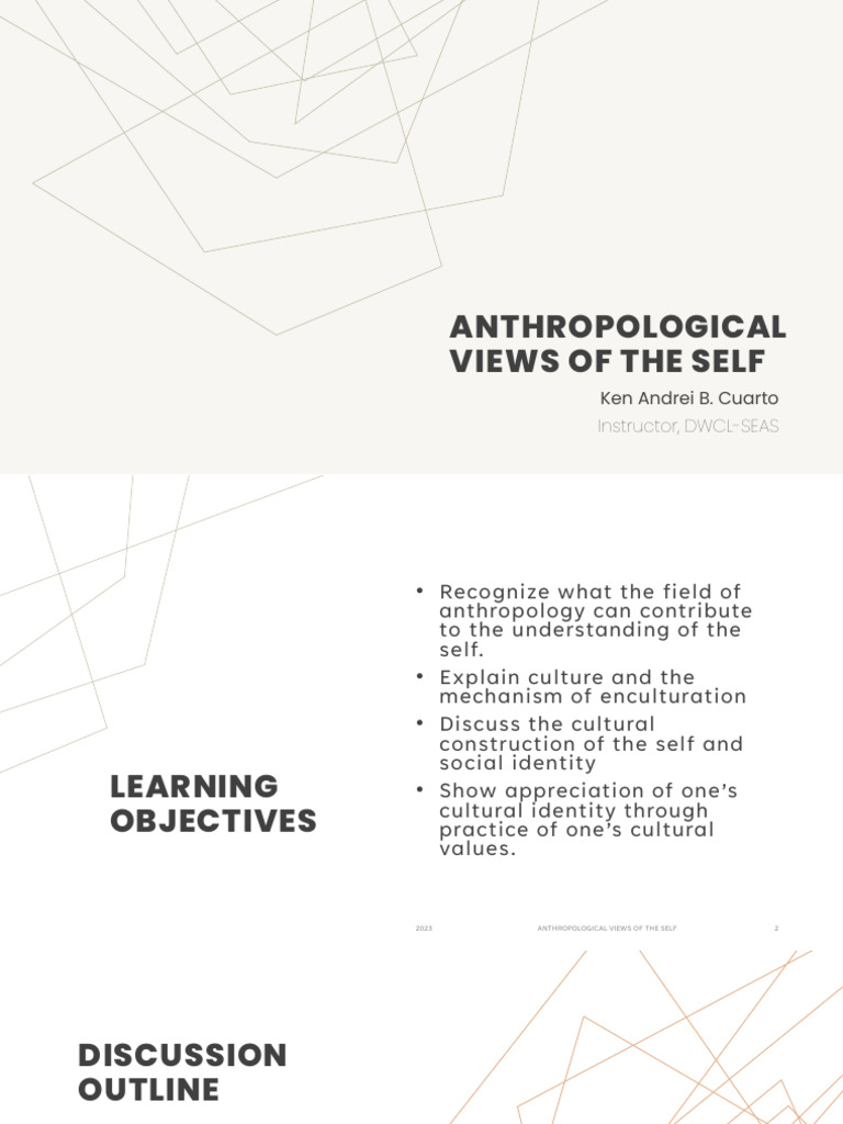 Ge 01 - Lesson 3 - Anthropological Views of The Self | PDF | Identity ...