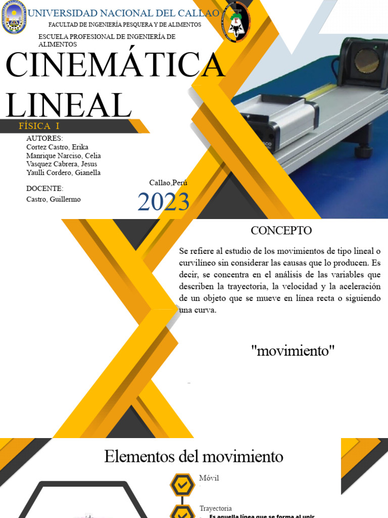 Cinematica Lineal | PDF | Velocidad | Aceleración
