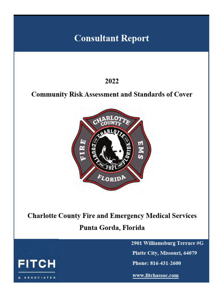 Community Risk Assessment and Standards of Cover | PDF | Emergency ...