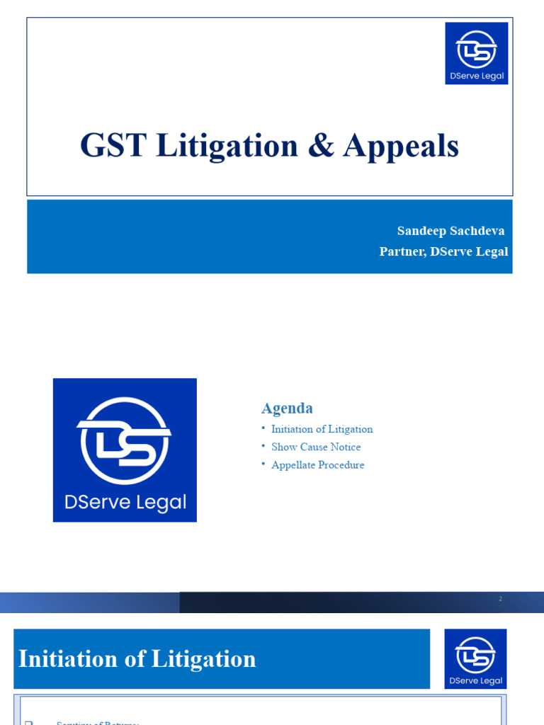 GST LITIGATION & Appeal CA Sandeep Sachdeva | PDF | Bail | Arrest