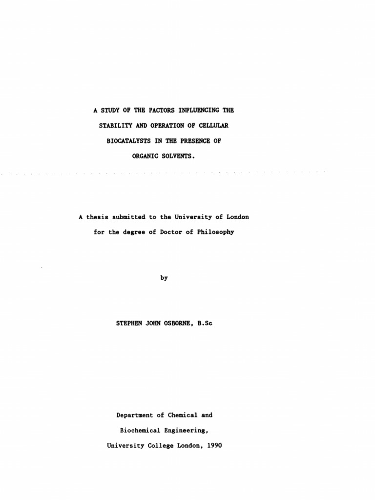 A Study of The Factors Influen | PDF | Solubility | Enzyme