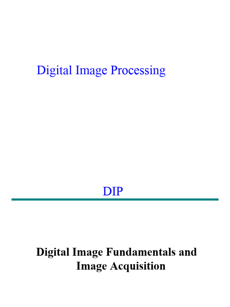 DIP Lecture - 02 | Download Free PDF | Imaging | Computer Vision