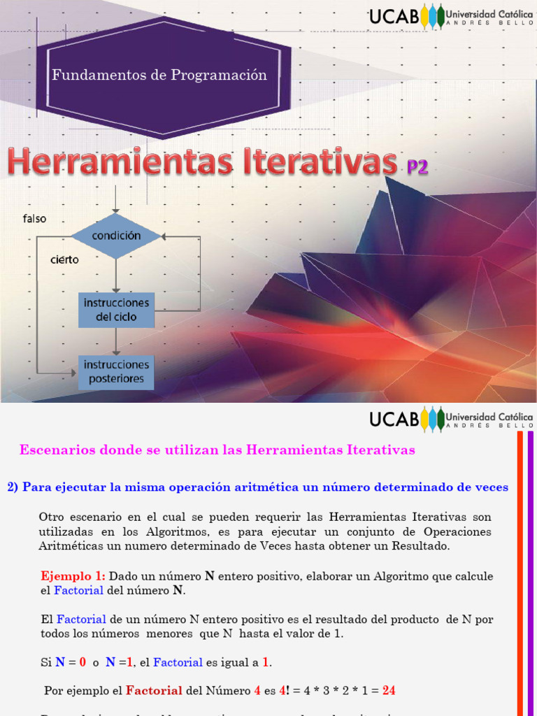 Clase 6 Herramientas Iterativas P2 | PDF | Multiplicación | Exponenciación