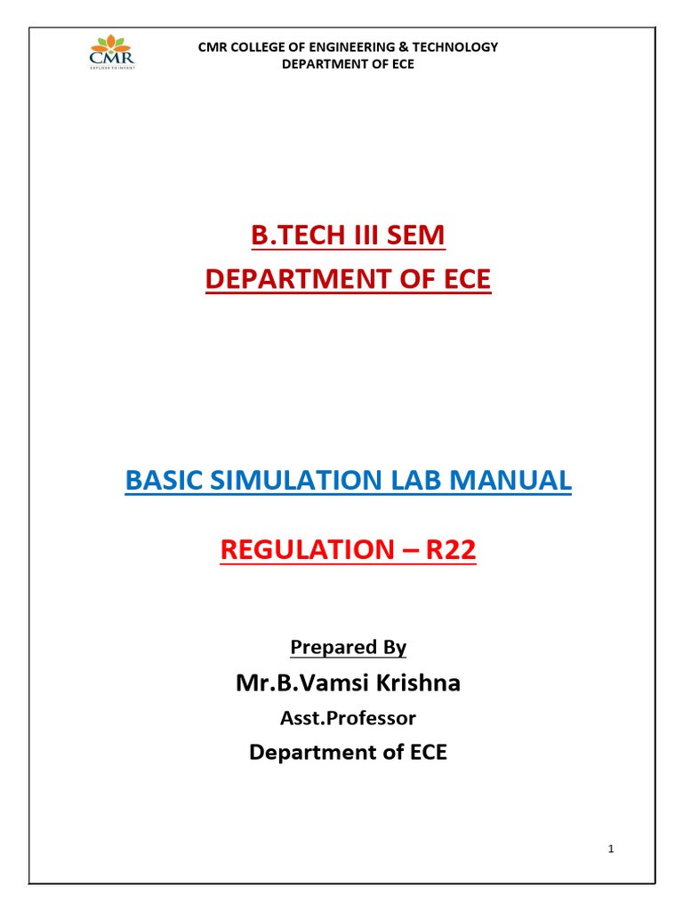 BS Lab Manual R-22 | PDF | Simulation | Matrix (Mathematics)