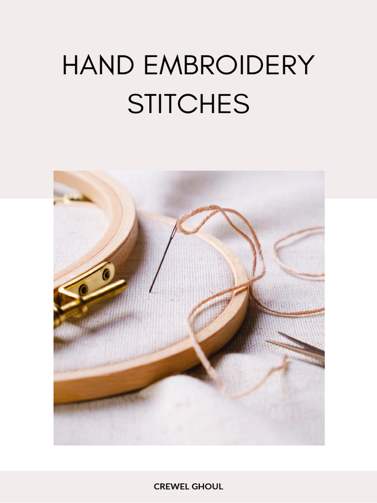 Hand Embroidery Stitches | PDF | Art | Lifestyle