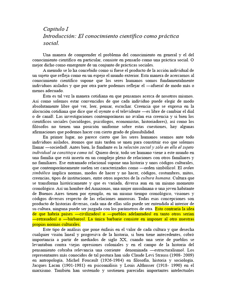 Introduccion Cap 1 | PDF | Conocimiento | Método científico