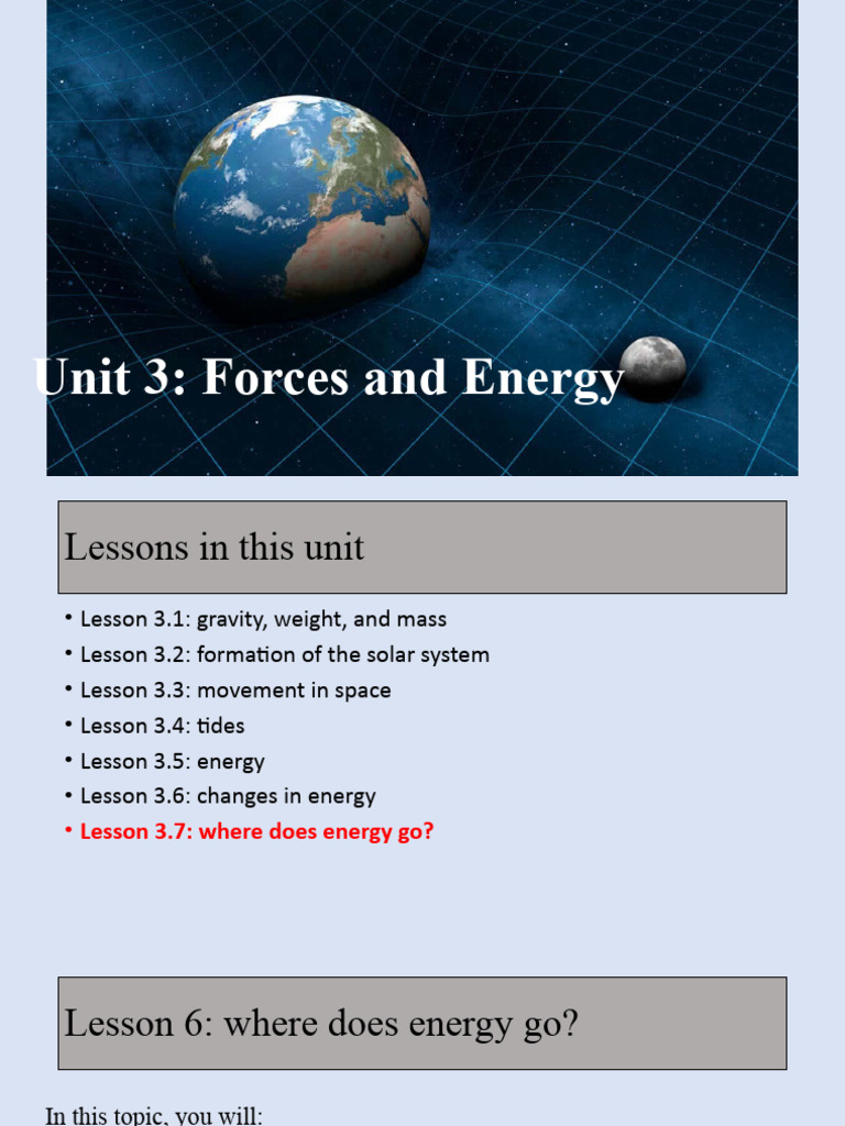 3.7 - Where Does Energy Go | PDF | Science & Mathematics