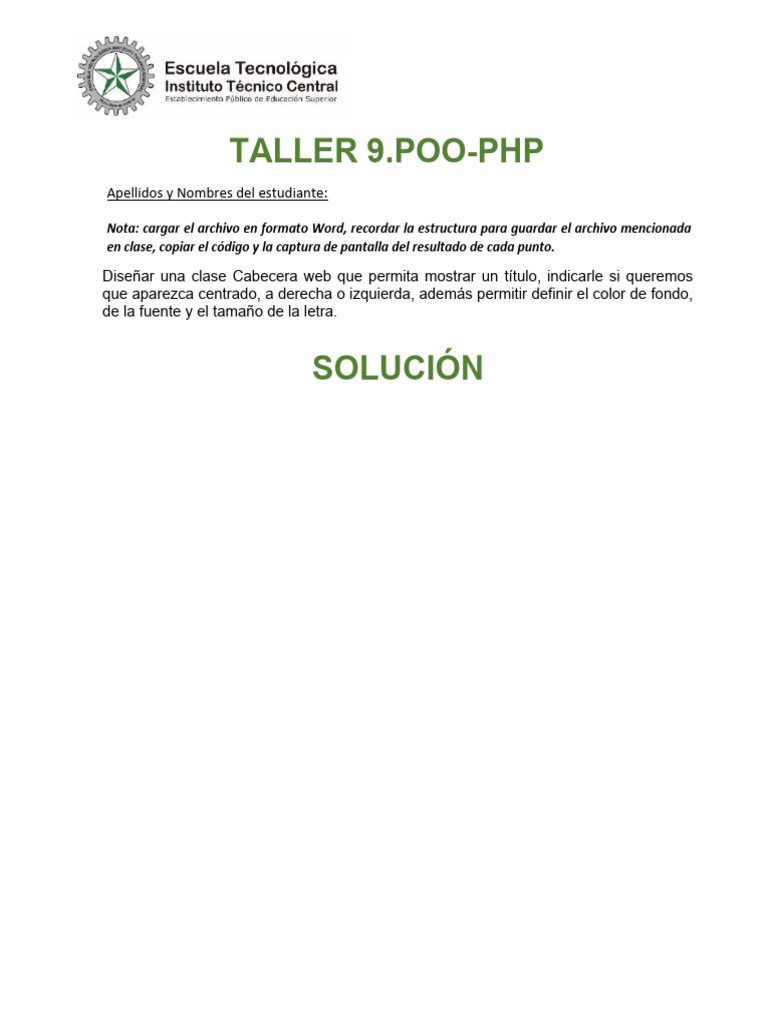 Clase Cabecera Web en PHP | PDF | Informática