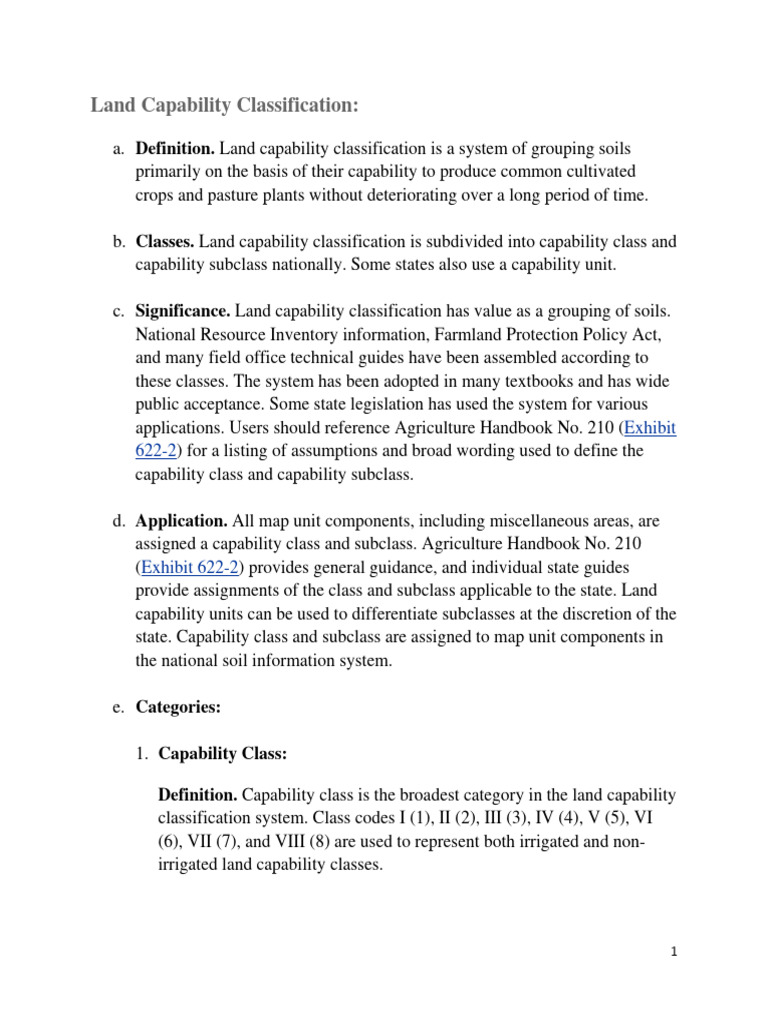 12 Land Capability Classification | PDF | Soil | Agriculture