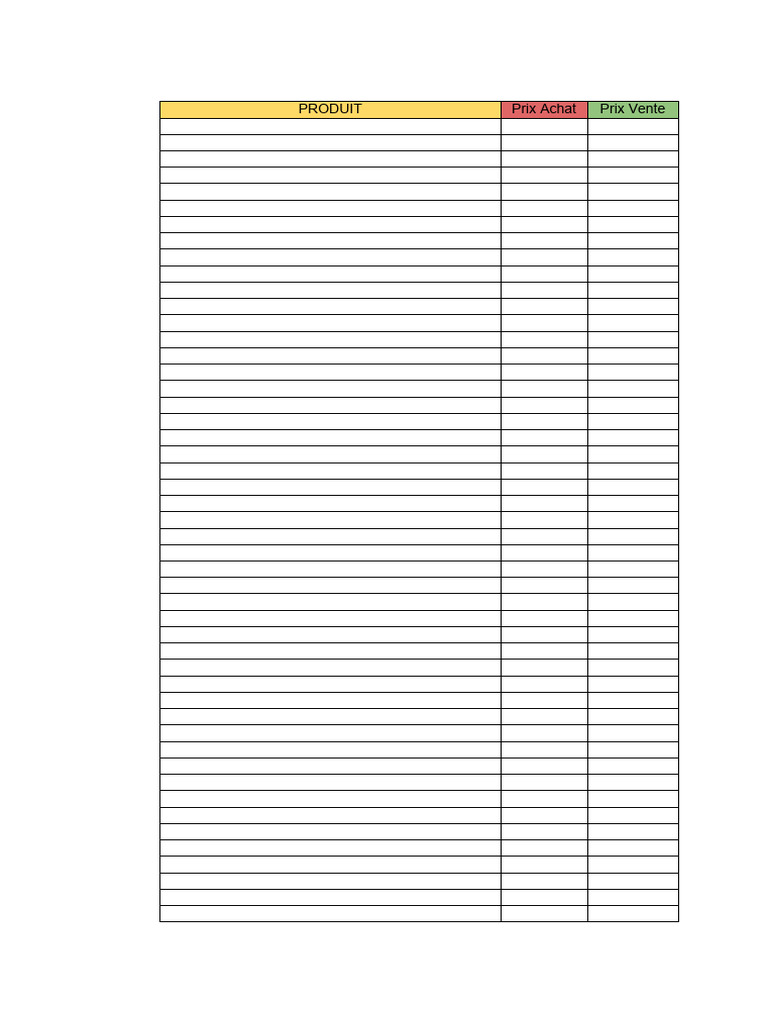 Tableur Resell by Vinted PLUG | PDF