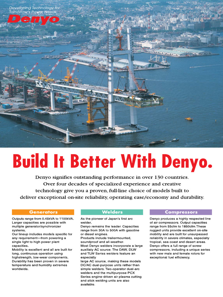 Denyo DCA Series Brochure 2008 | PDF