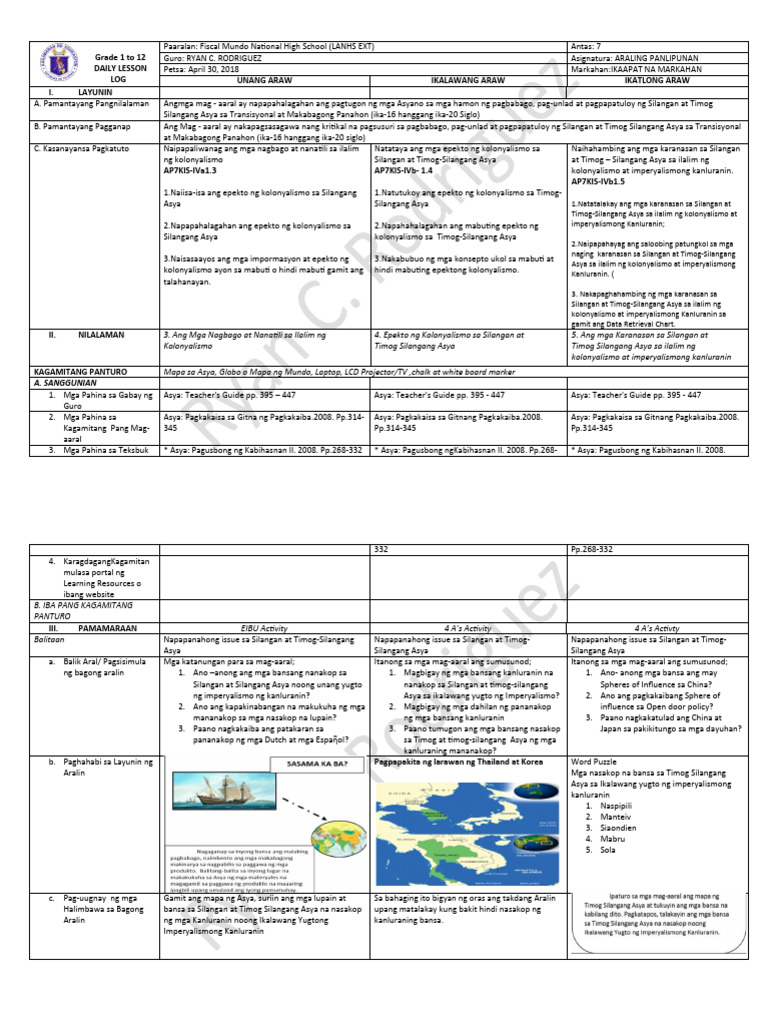 2ndWEEK-REVISED 4TH GRADING revision | PDF