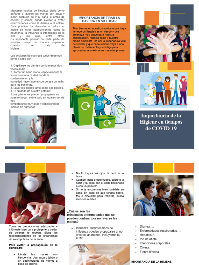 TRIPTICO | PDF | Higiene | Lavado de manos