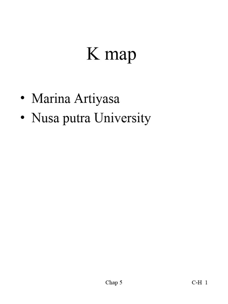 Lecture 5 Karnaugh Maps | PDF | Logic | Algebra
